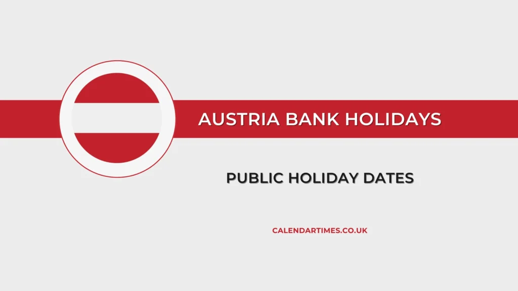 Austria Bank Holidays 2026/27 - Full Dates & Calendar